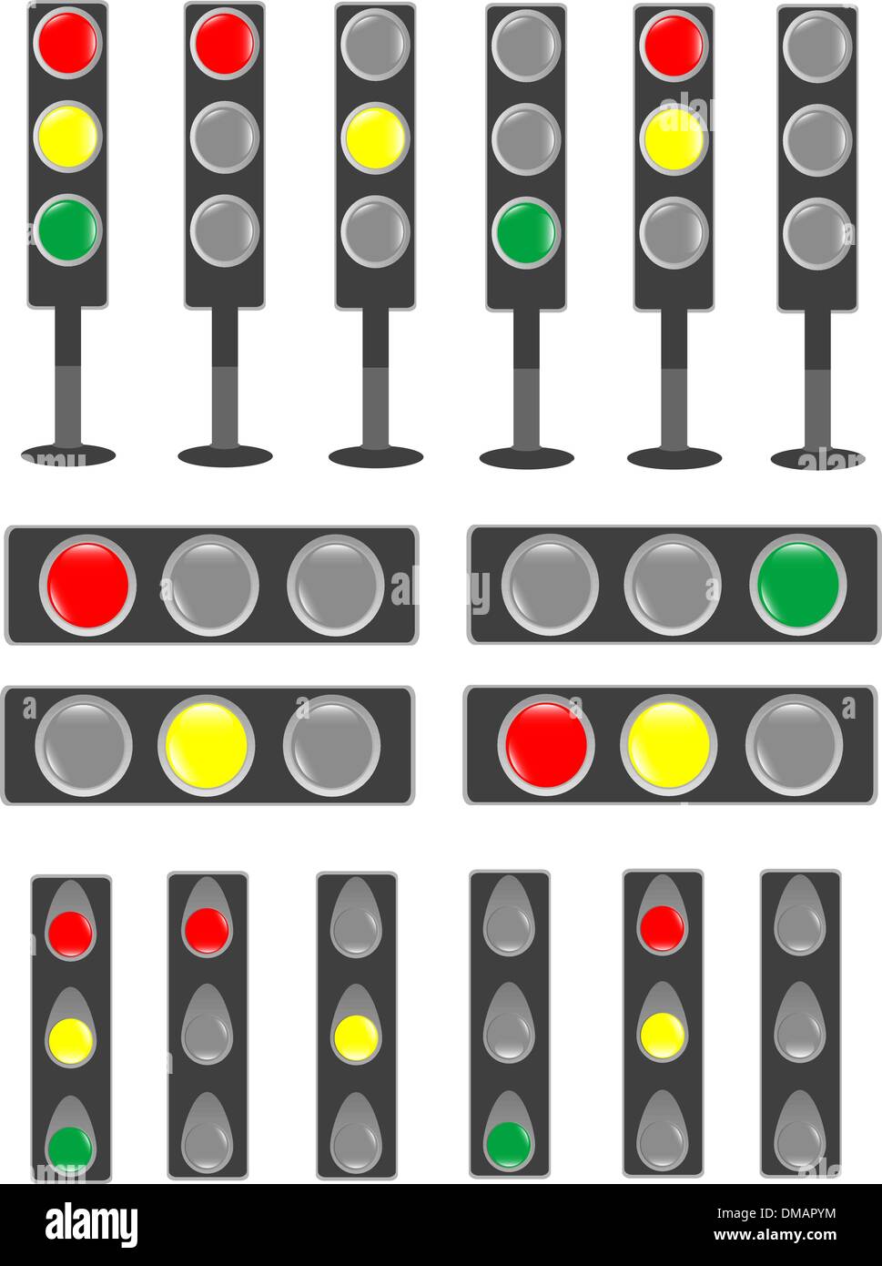 Ampel & Status Bar Semaphore. Vektor Stock-Vektorgrafik - Alamy