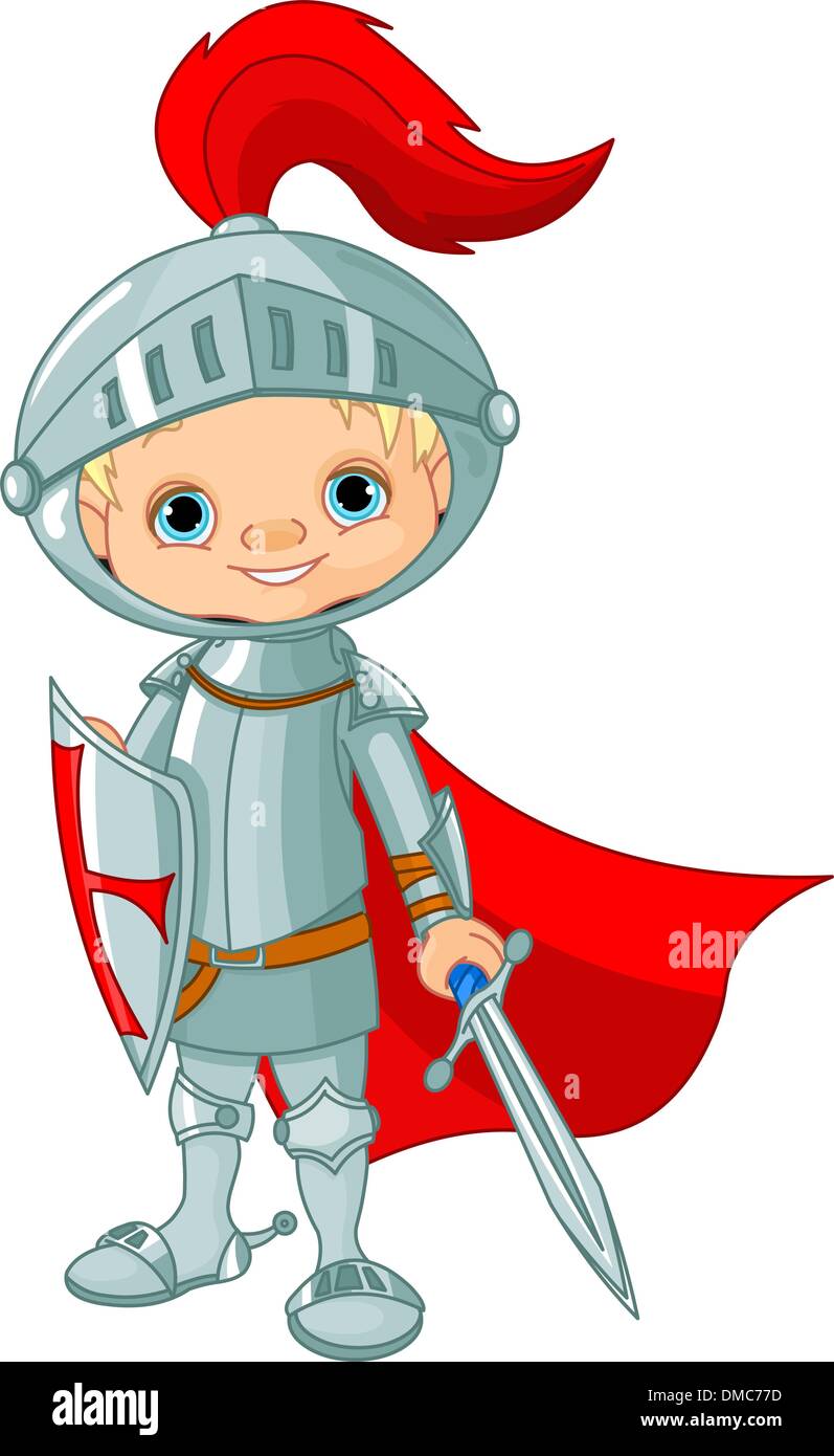 Mittelalterlicher ritter mit schwert und schild -Fotos und ...