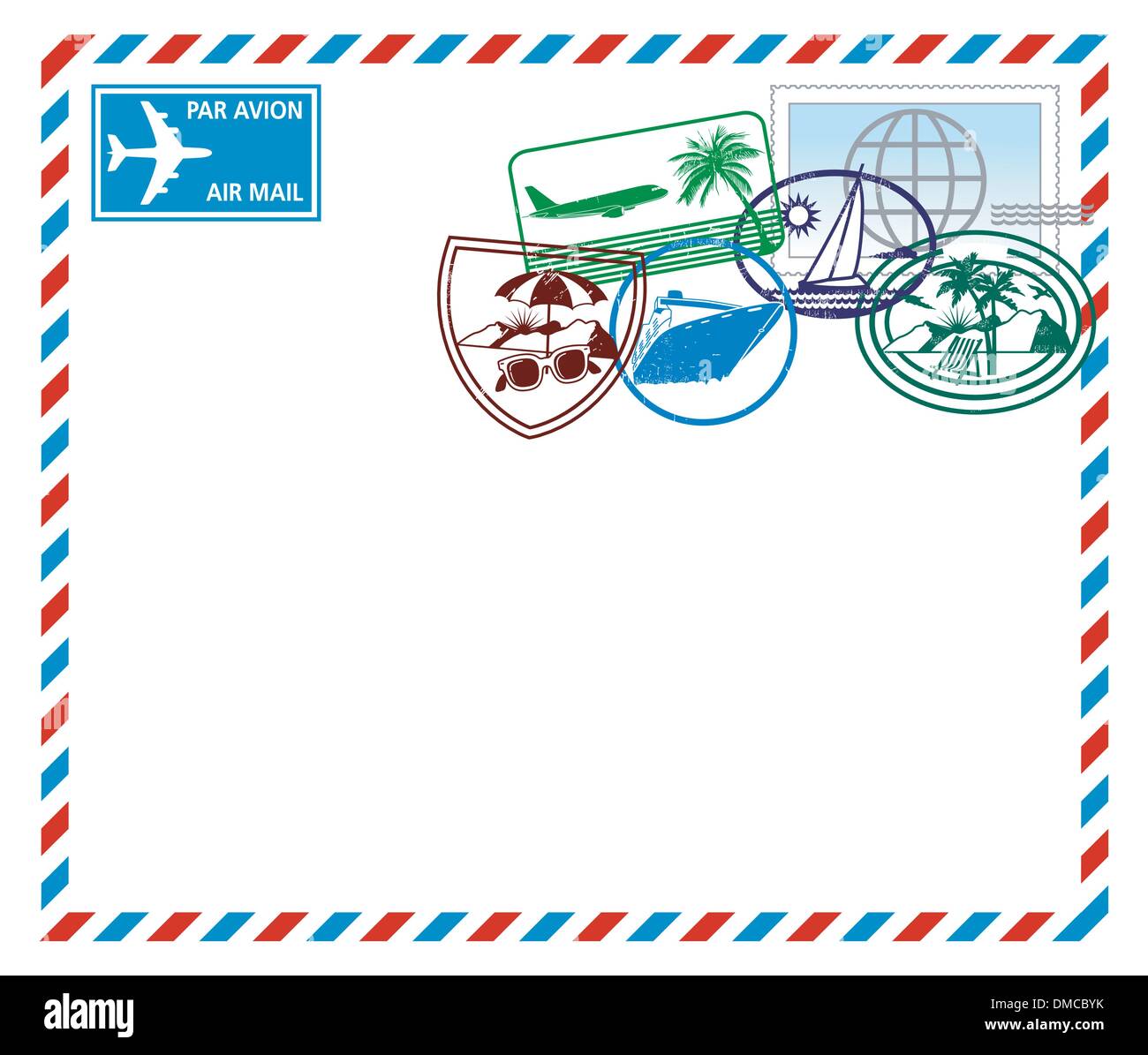 Luftpost Aufkleber Stockfotos und -bilder Kaufen - Alamy