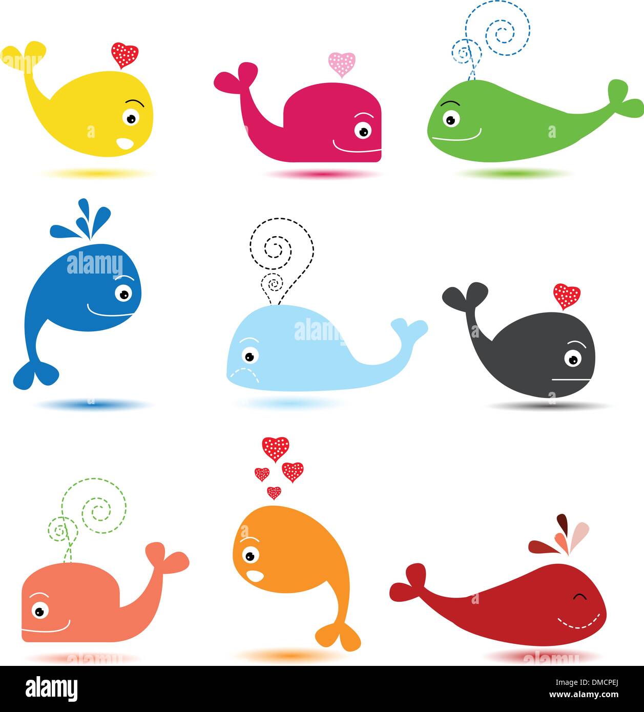 Cartoon cute whale vector wildlife -Fotos und -Bildmaterial in hoher ...