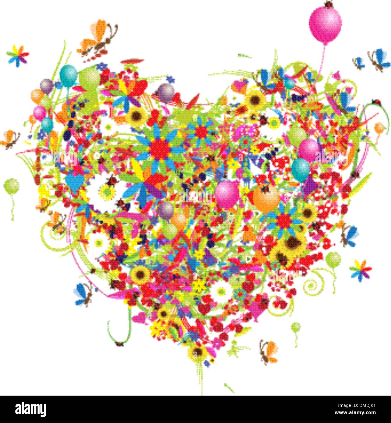 Schöne Ferien, lustige Herzform mit ballons Stock-Vektorgrafik - Alamy Schöne Ferien, lustige Herzform mit ballons Stock-Vektorgrafik - Alamy