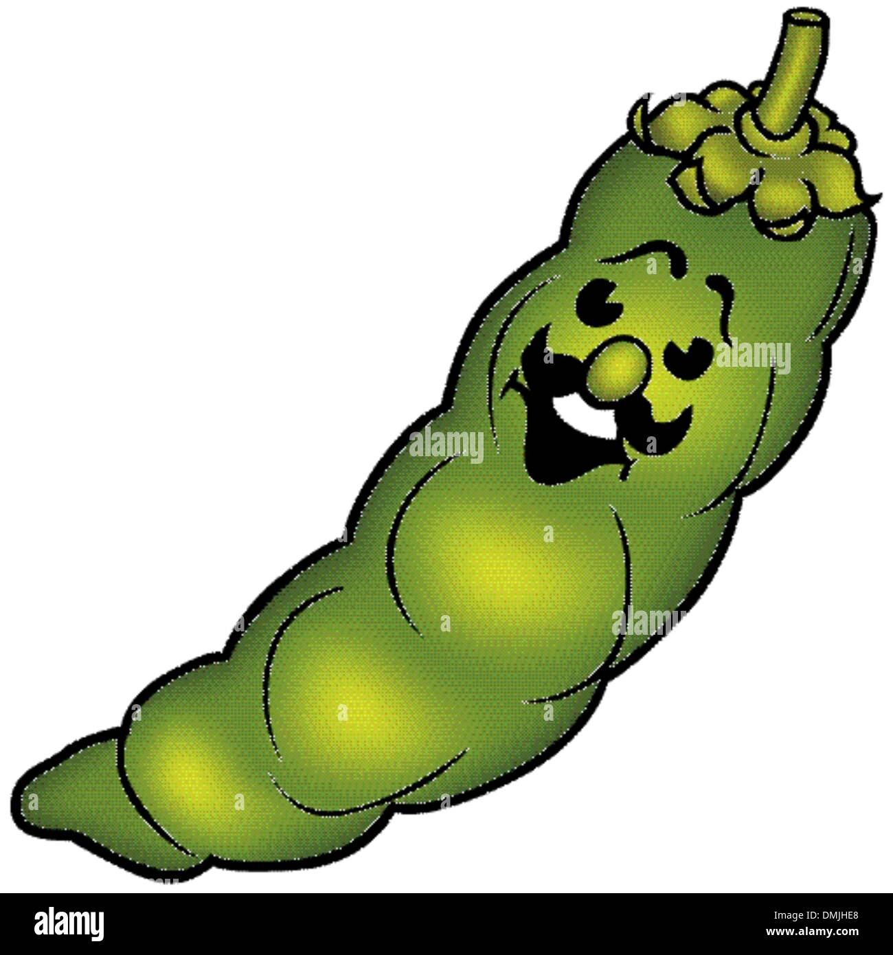Erbse cartoon Stock-Vektorgrafiken kaufen - Alamy