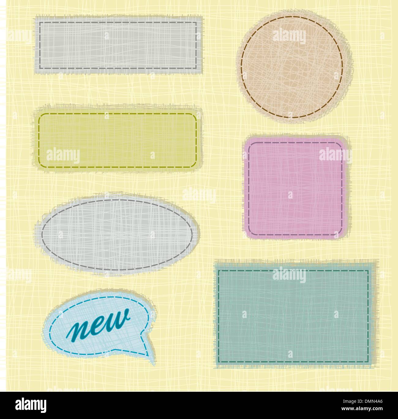 Stoff label Stock-Vektorgrafiken kaufen - Alamy