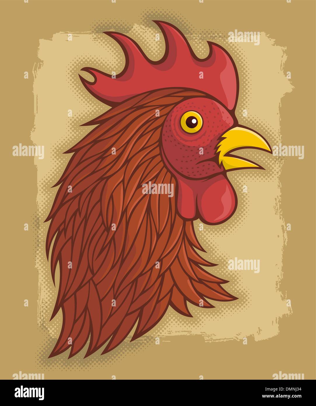 Rooster comb Stock-Vektorgrafiken kaufen - Alamy