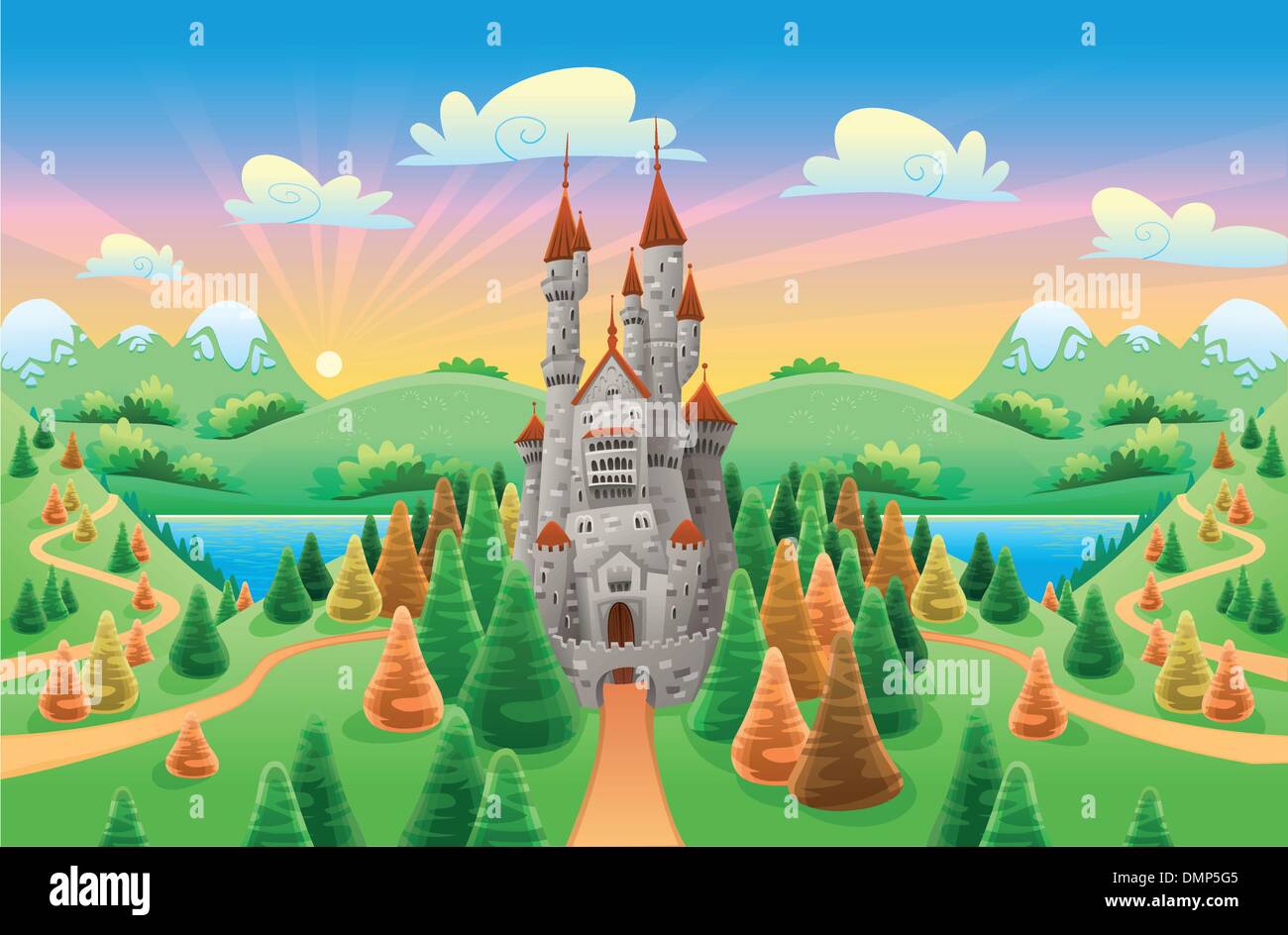 Comic Schloss Stockfotos und -bilder Kaufen - Alamy