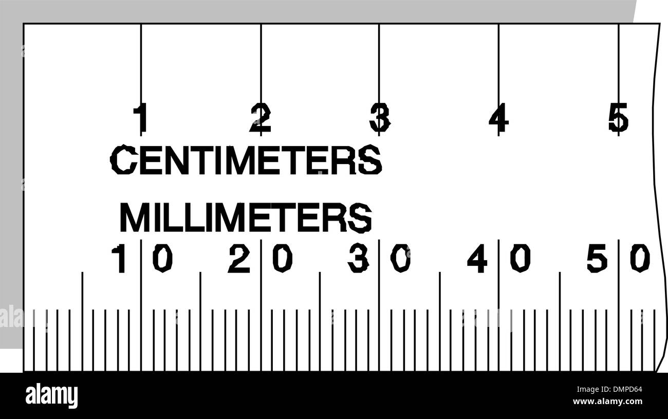 Metric ruler Stock-Vektorgrafiken kaufen - Alamy
