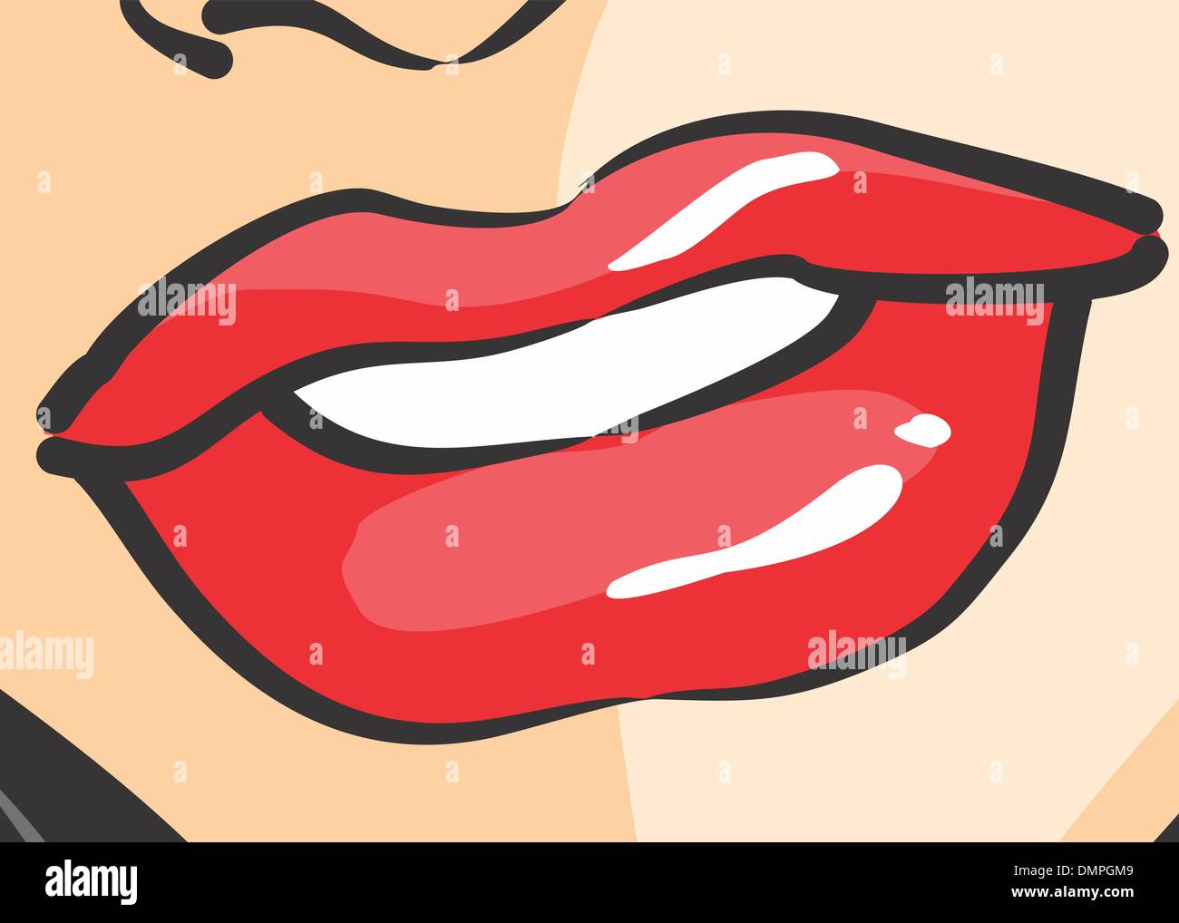 Cartoon lips Stock-Vektorgrafiken kaufen - Alamy