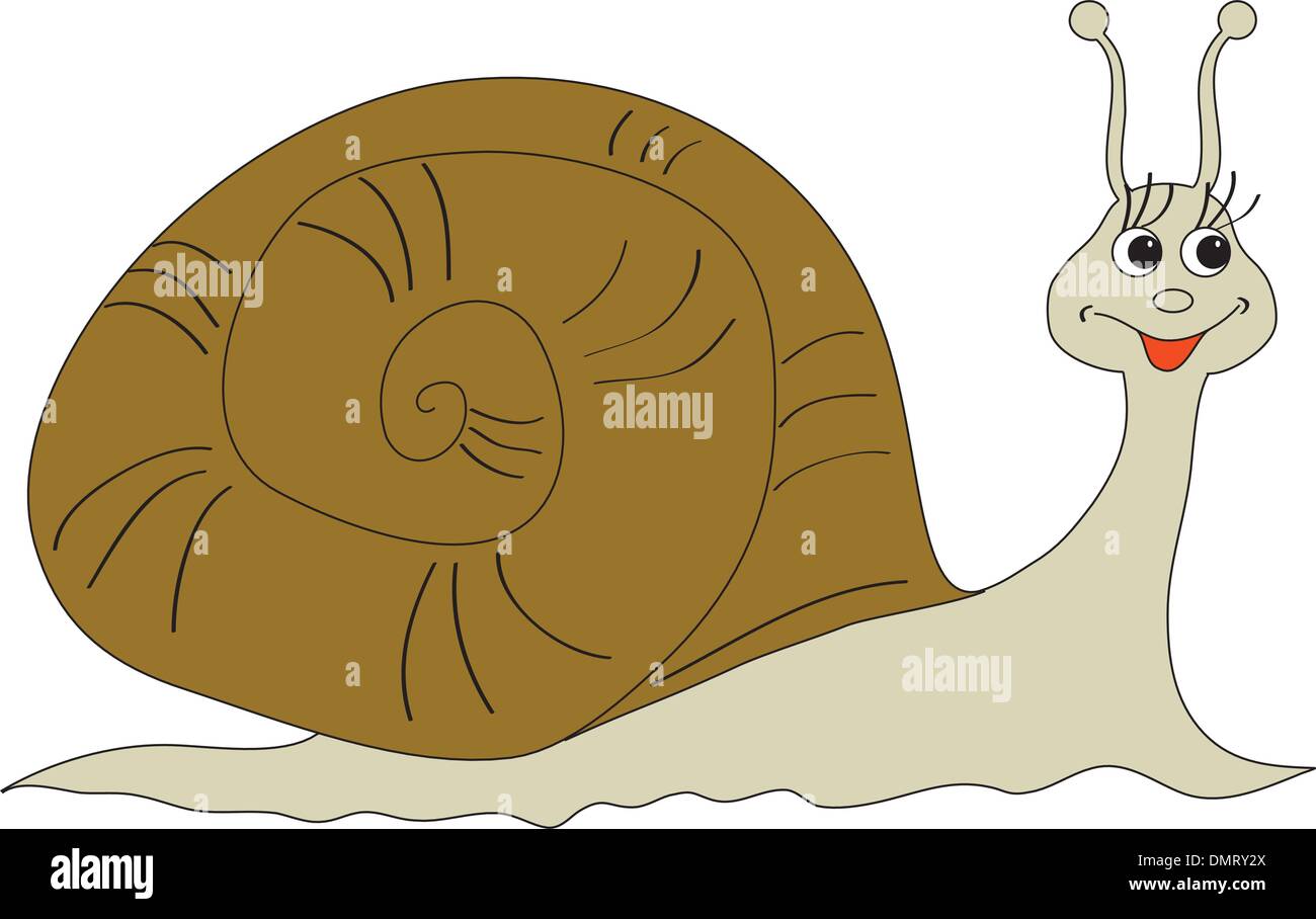 Cartoon illustration cute snail shell -Fotos und -Bildmaterial in hoher ...