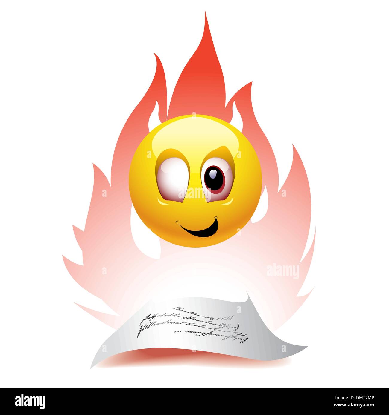 Feuer smiley Stock-Vektorgrafiken kaufen - Alamy