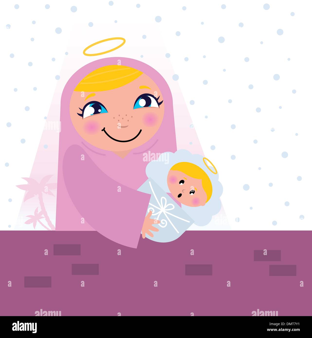 Virgen maria rosa Stock-Vektorgrafiken kaufen - Alamy