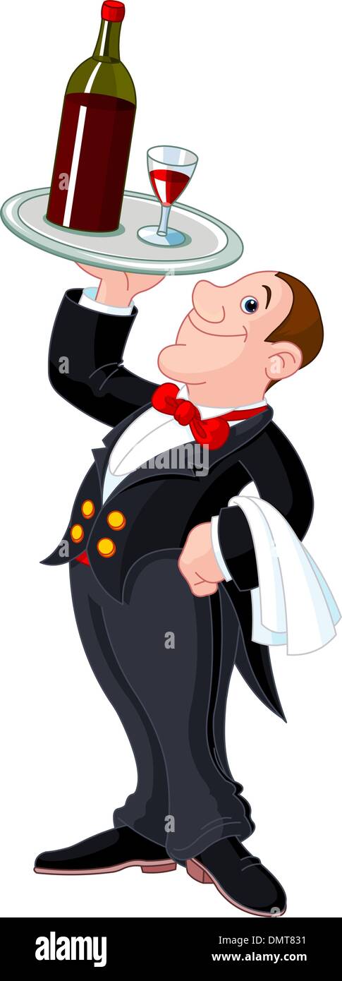 Waiter cartoon -Fotos und -Bildmaterial in hoher Auflösung – Alamy