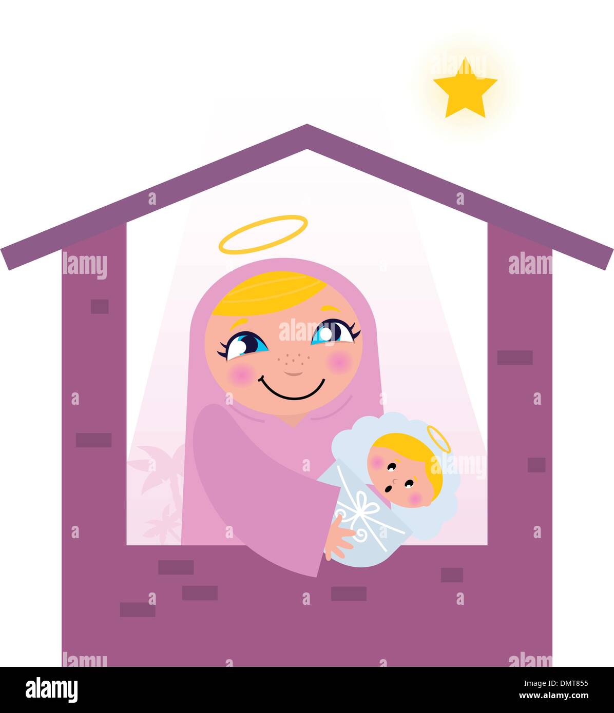 Virgen maria rosa Stock-Vektorgrafiken kaufen - Alamy