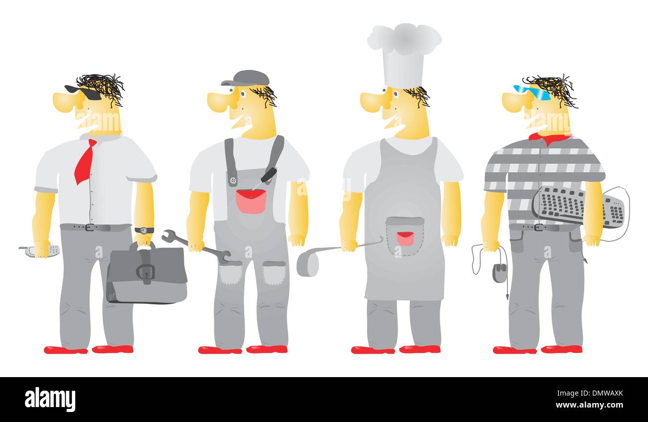 Berufe cartoon -Fotos und -Bildmaterial in hoher Auflösung – Alamy