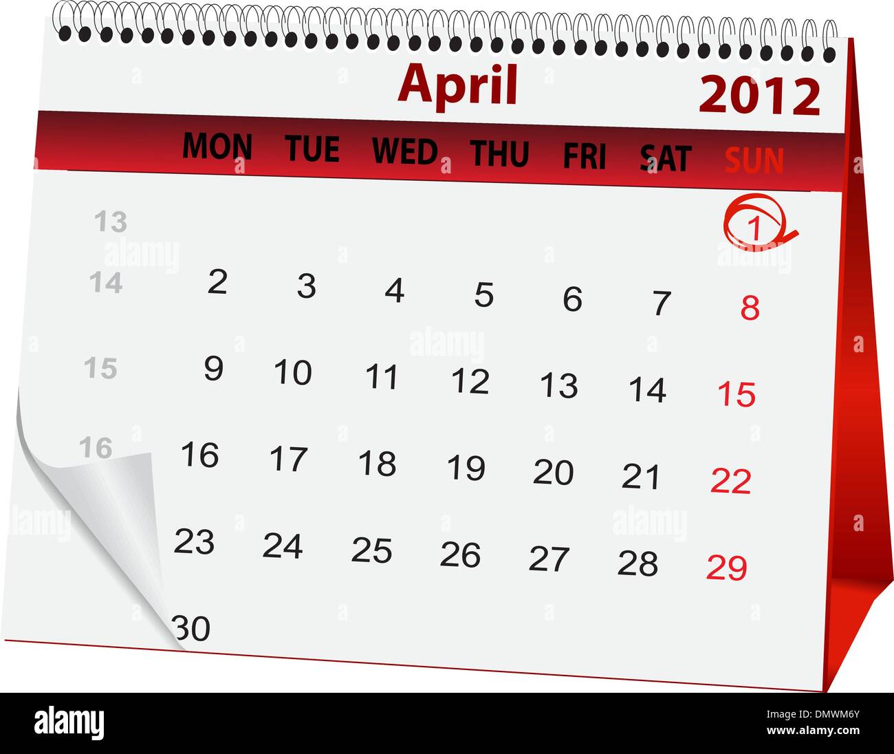 Kalender april -Fotos und -Bildmaterial in hoher Auflösung – Alamy