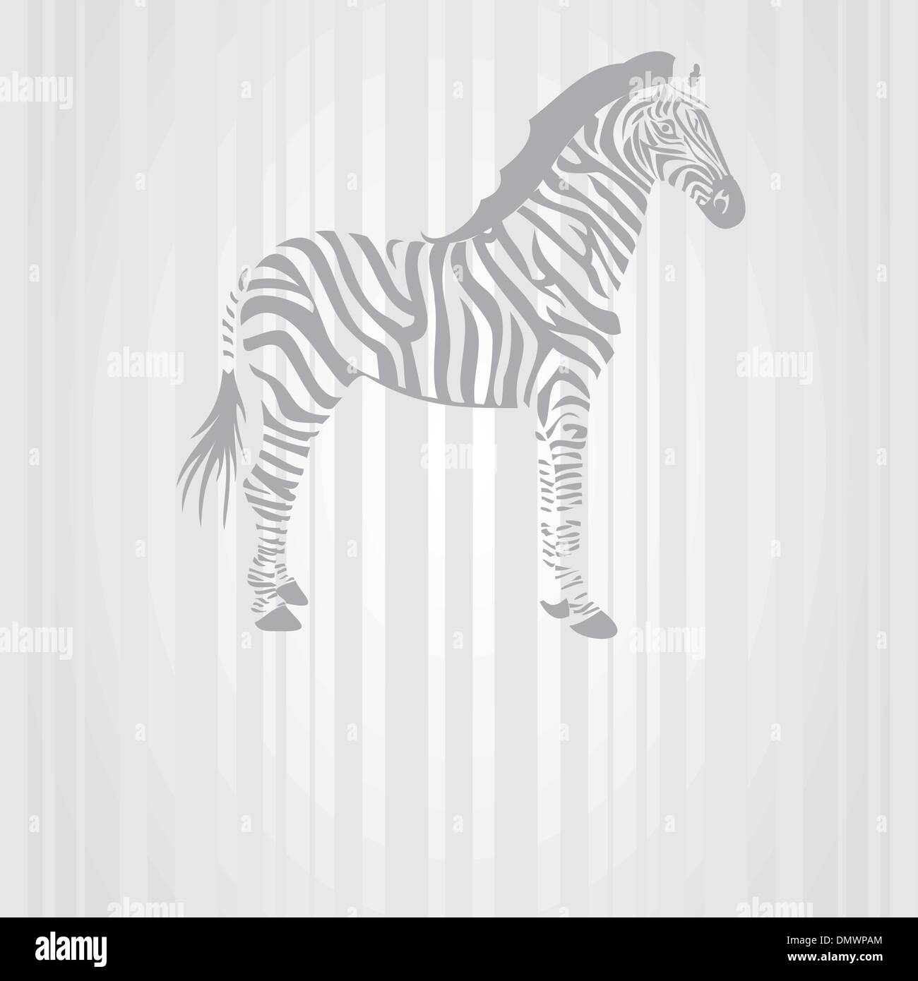 Zebra umriss Stock-Vektorgrafiken kaufen - Alamy