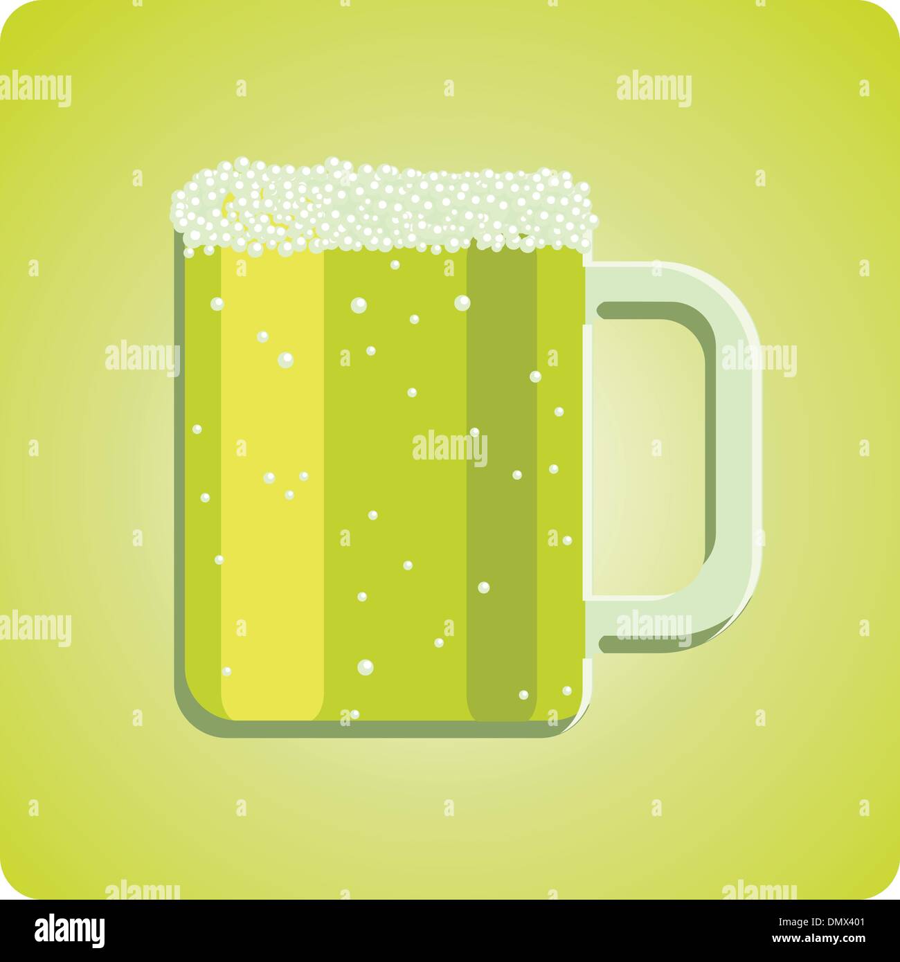 Groene Bierfles Clipart Bier Toast Vektor Illustration Vektor
