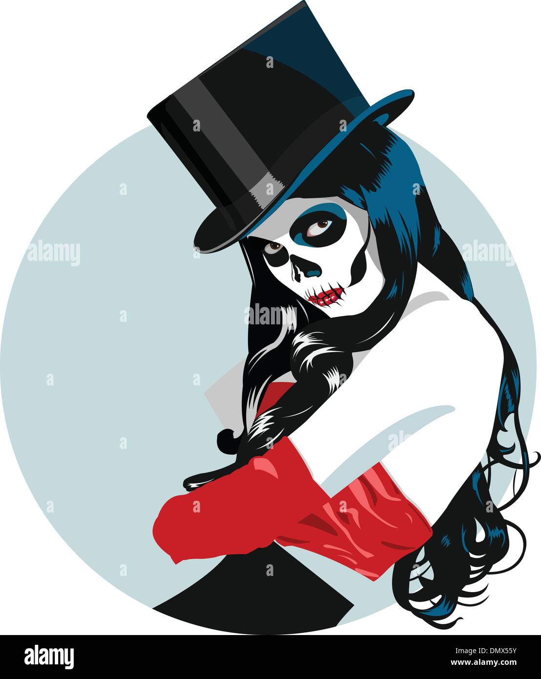 Female skull Stock-Vektorgrafiken kaufen - Alamy