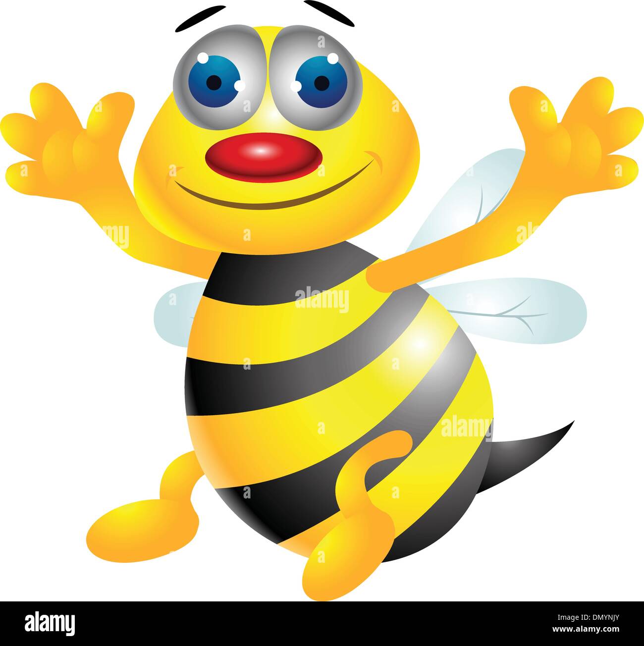 Simple black white bee cartoon -Fotos und -Bildmaterial in hoher ...