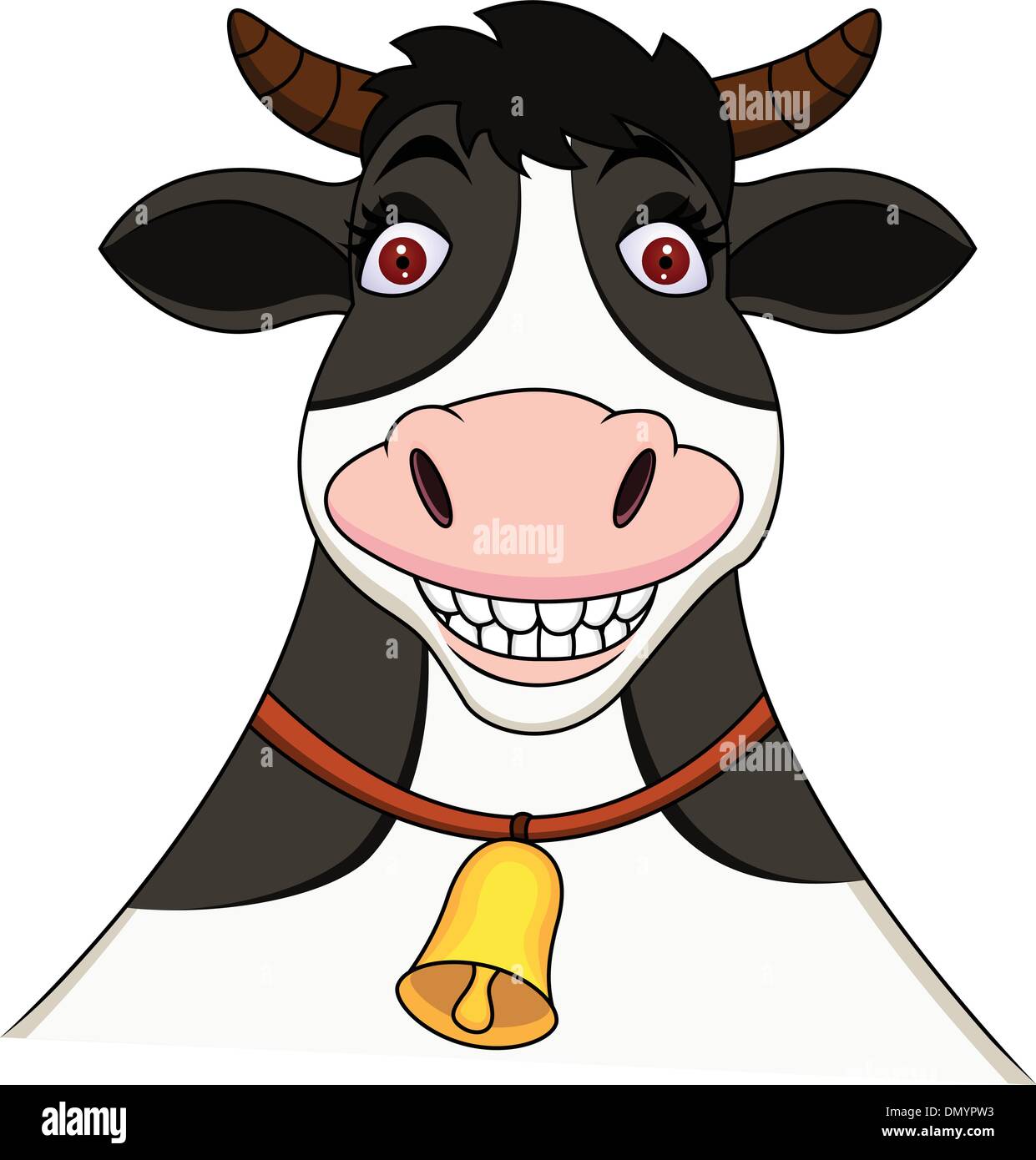 Cheerful cow cartoon -Fotos und -Bildmaterial in hoher Auflösung ...