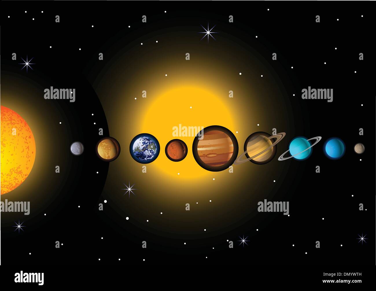 Solar system clipart Stock-Vektorgrafiken kaufen - Alamy