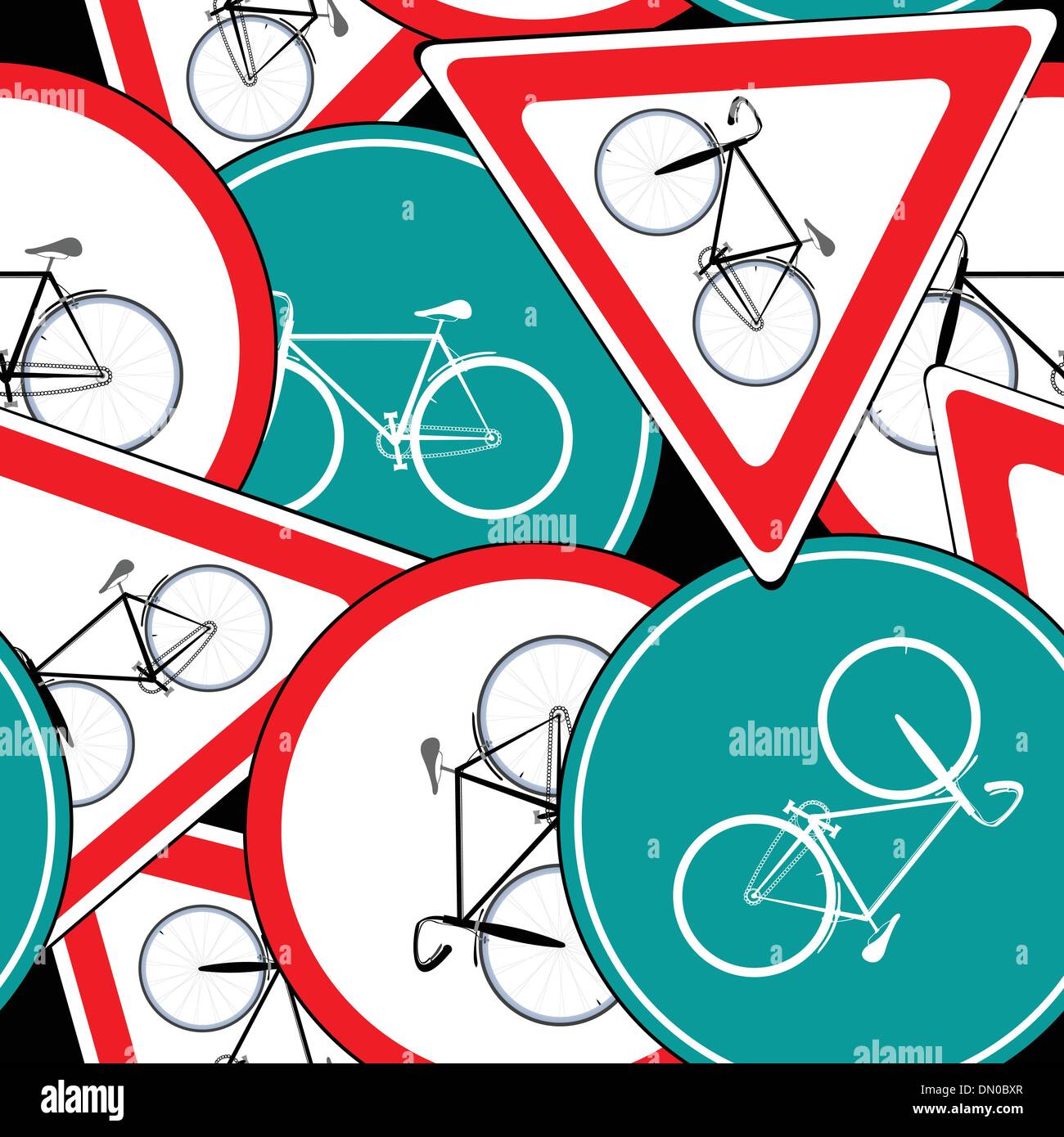 Blaue fahrradschilder Stock-Vektorgrafiken kaufen - Alamy