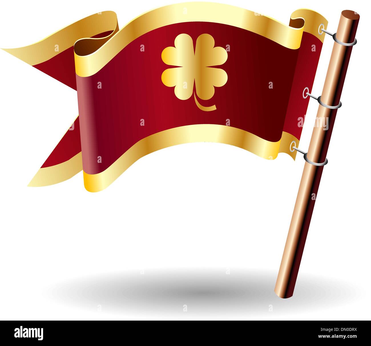 Roter kleeblatt Stock-Vektorgrafiken kaufen - Alamy