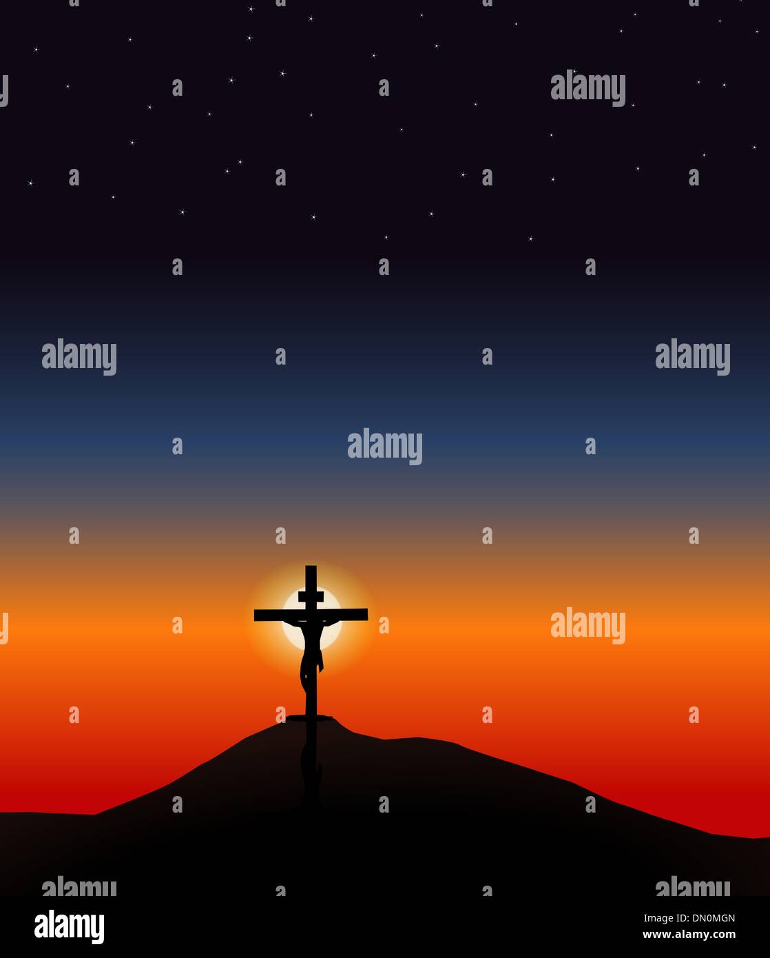 Kreuz unseres herrn jesus christus Stock-Vektorgrafiken kaufen - Alamy