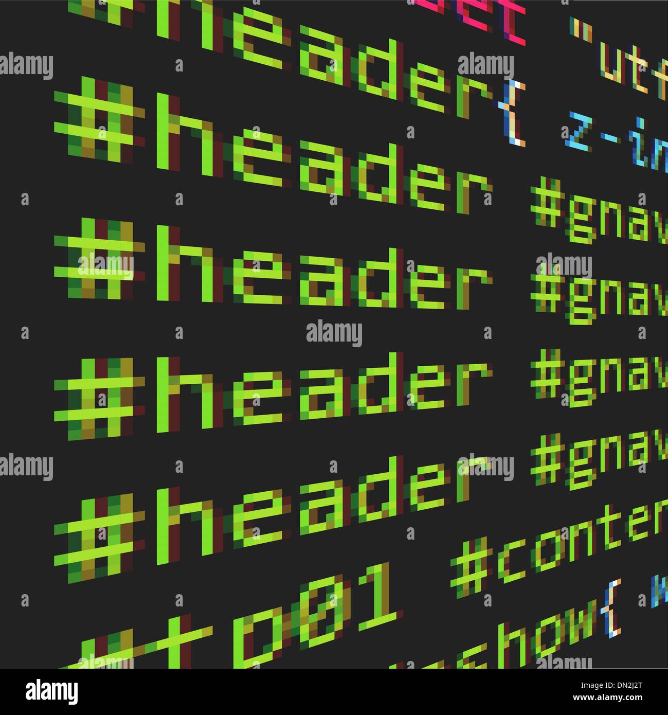 Weblayout code -Fotos und -Bildmaterial in hoher Auflösung – Alamy