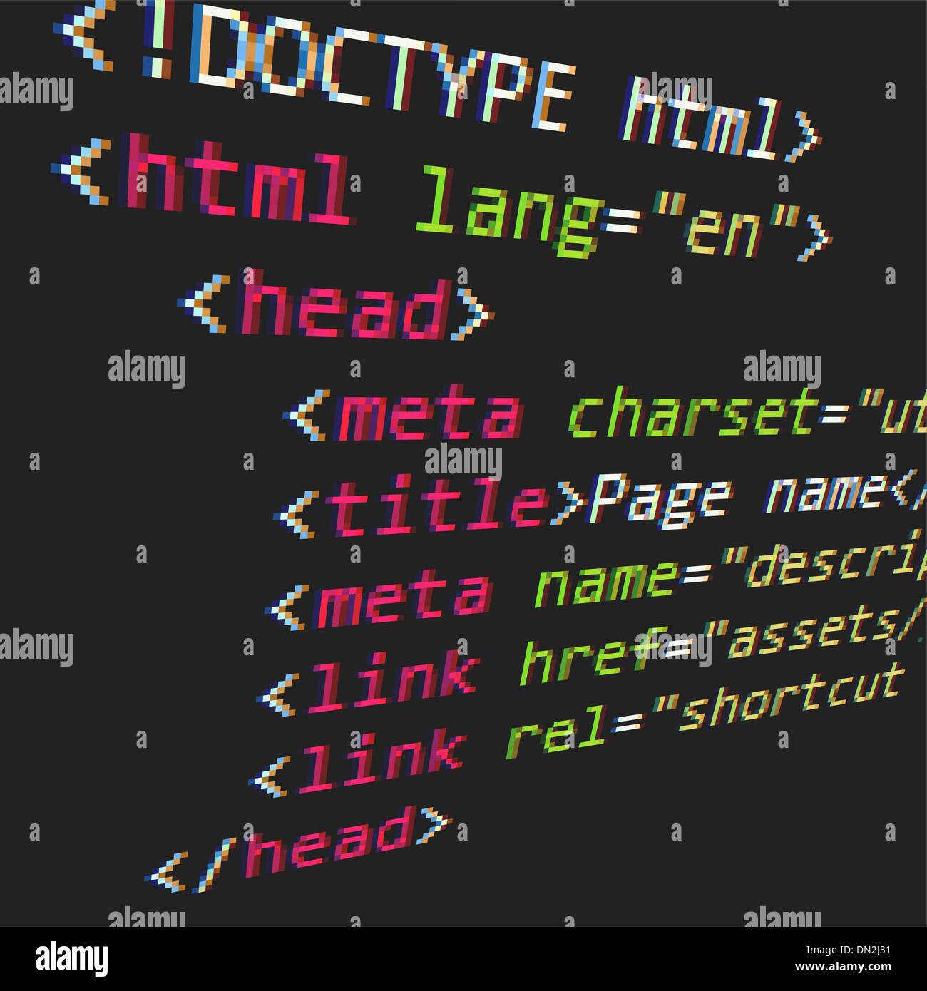 Weblayout code -Fotos und -Bildmaterial in hoher Auflösung – Alamy