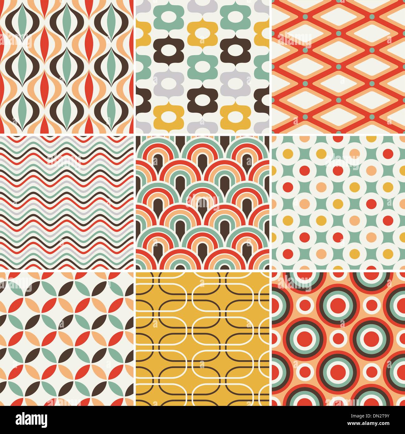 Retro muster Stock-Vektorgrafiken kaufen - Alamy