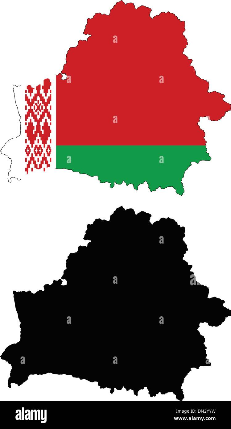 Belarus map geography Stock-Vektorgrafiken kaufen - Alamy