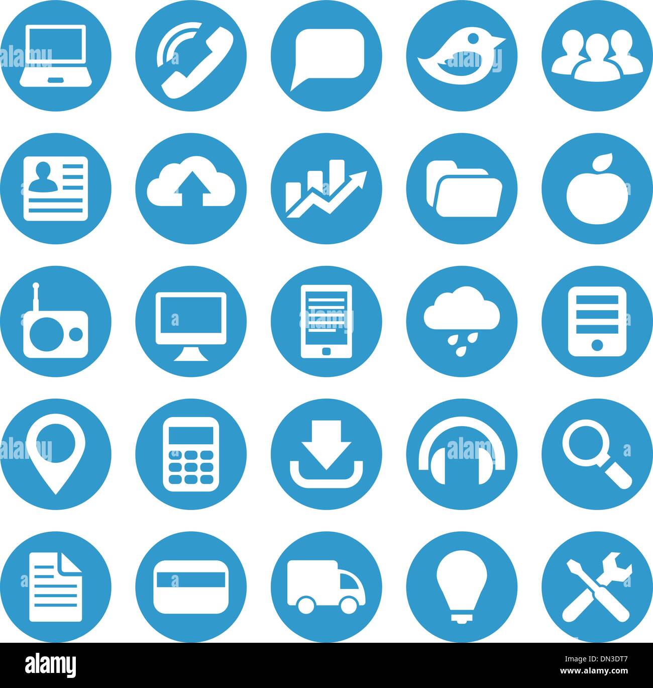 Blaue ordnersymbole Stock-Vektorgrafiken kaufen - Alamy