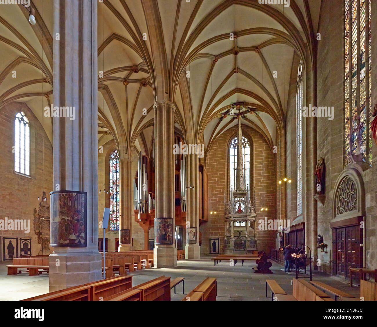 Innenraum der St. Marien Dom, Erfurt, Thüringen, Deutschland ...