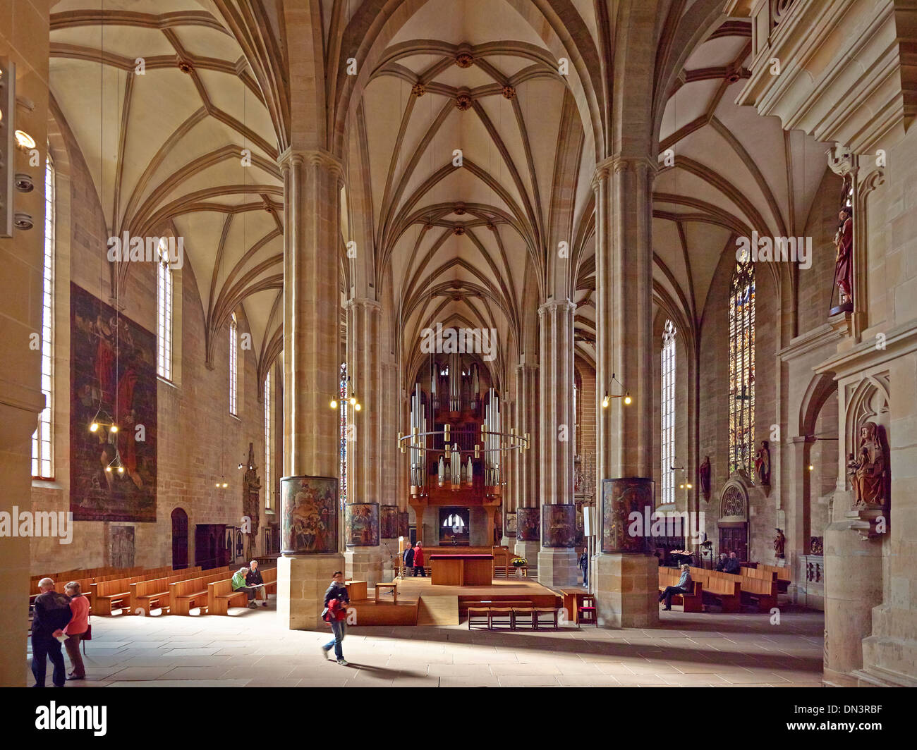 Innenraum der St. Marien Dom, Erfurt, Thüringen, Deutschland ...