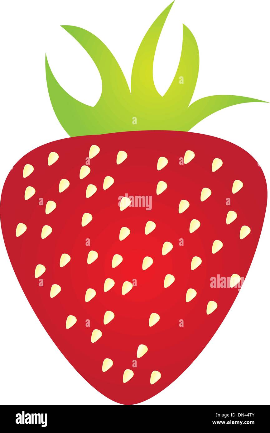Cartoon red strawberry Stock-Vektorgrafiken kaufen - Alamy