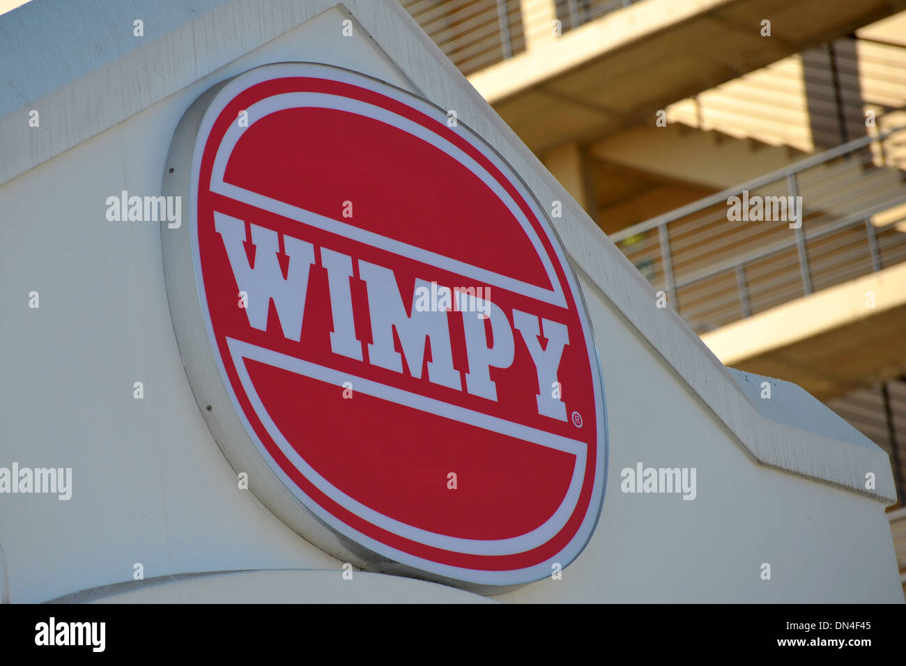 Eine Nahaufnahme von Wimpy Logo Stockfotografie - Alamy