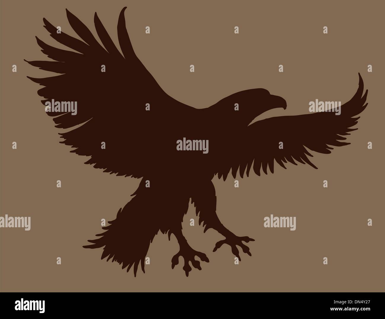 Handzeichnung Adler Vektorgrafiken Stock-Vektorgrafik - Alamy