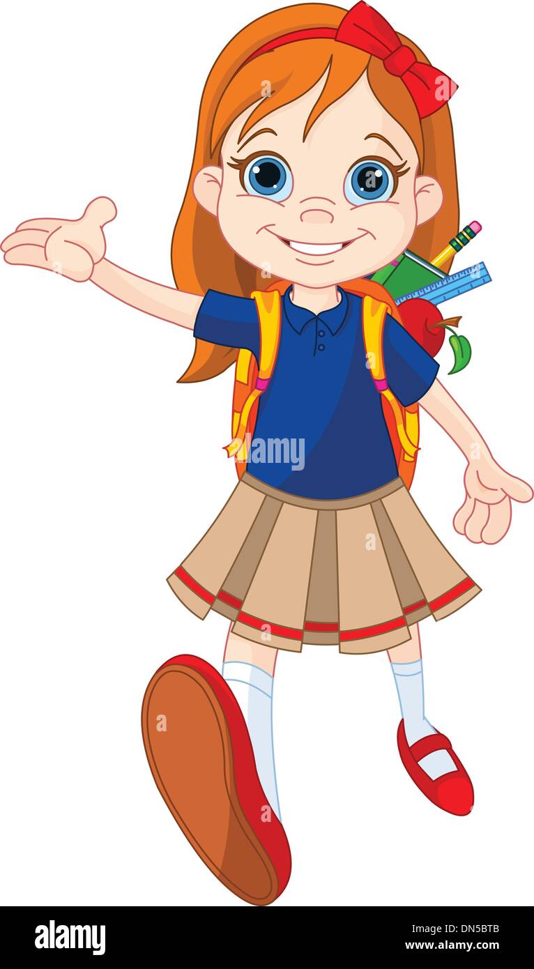 Die kinder gehen Stock-Vektorgrafiken kaufen - Alamy