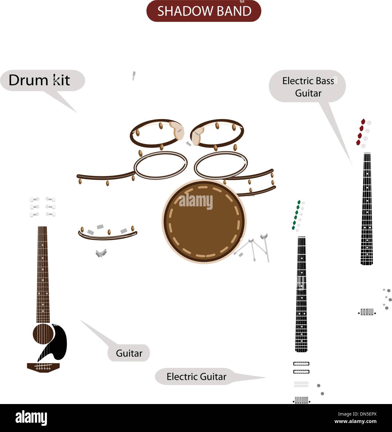 Set string combo music equipment -Fotos und -Bildmaterial in hoher ...