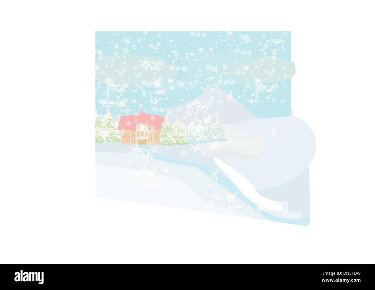 Winter rodel lachen Stock-Vektorgrafiken kaufen - Alamy