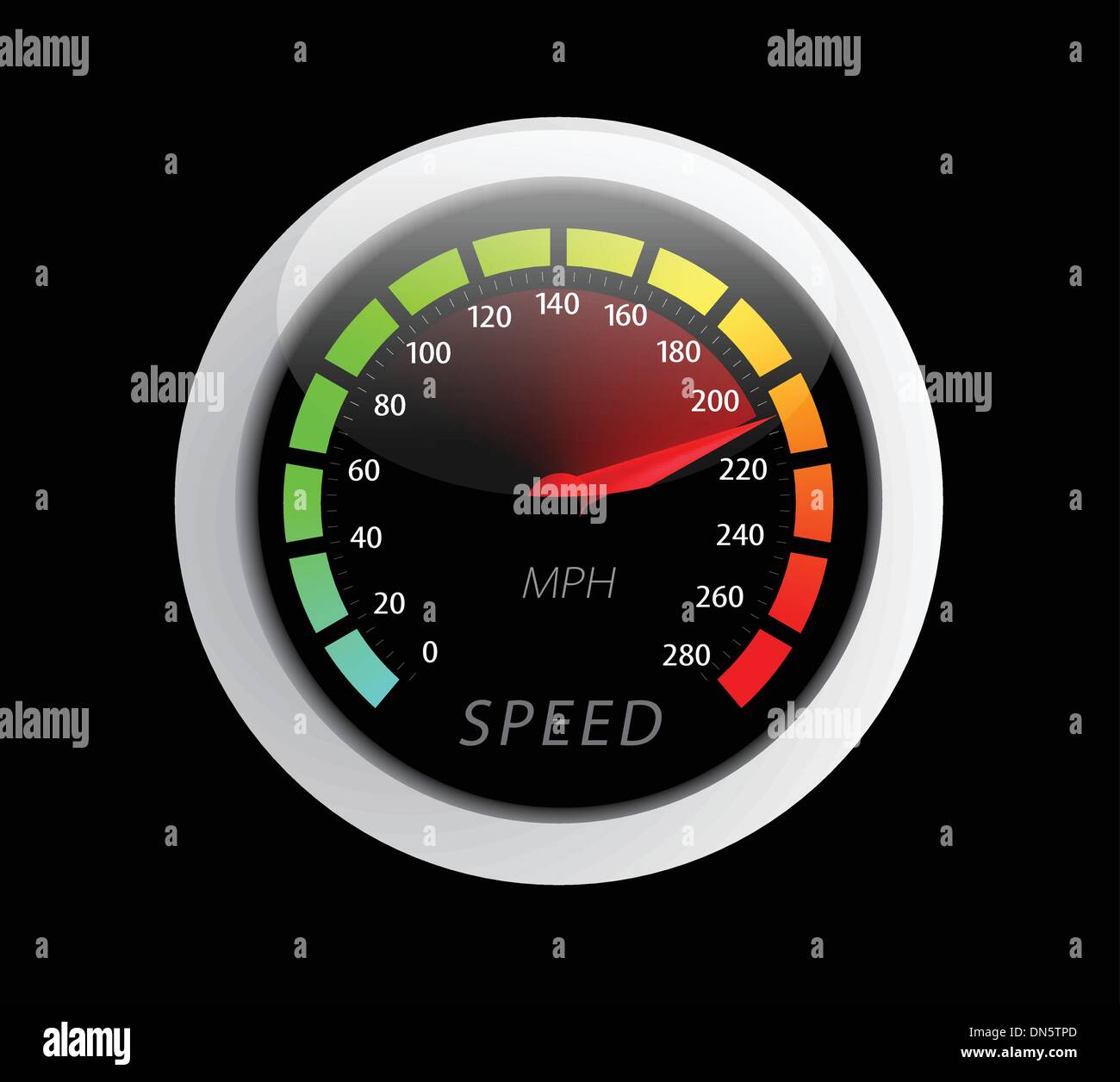 Tachometer Illustration Stockfotos und -bilder Kaufen - Alamy