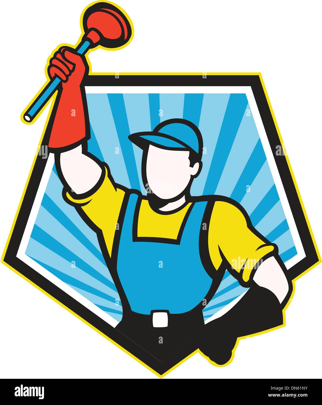 Klempner cartoon Stock-Vektorgrafiken kaufen - Alamy