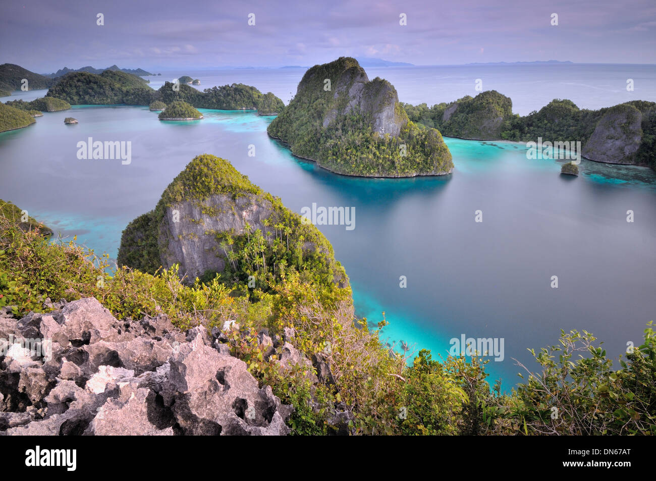 Bildung von Atollen, Wayag, Raja Ampat Stockfotografie - Alamy