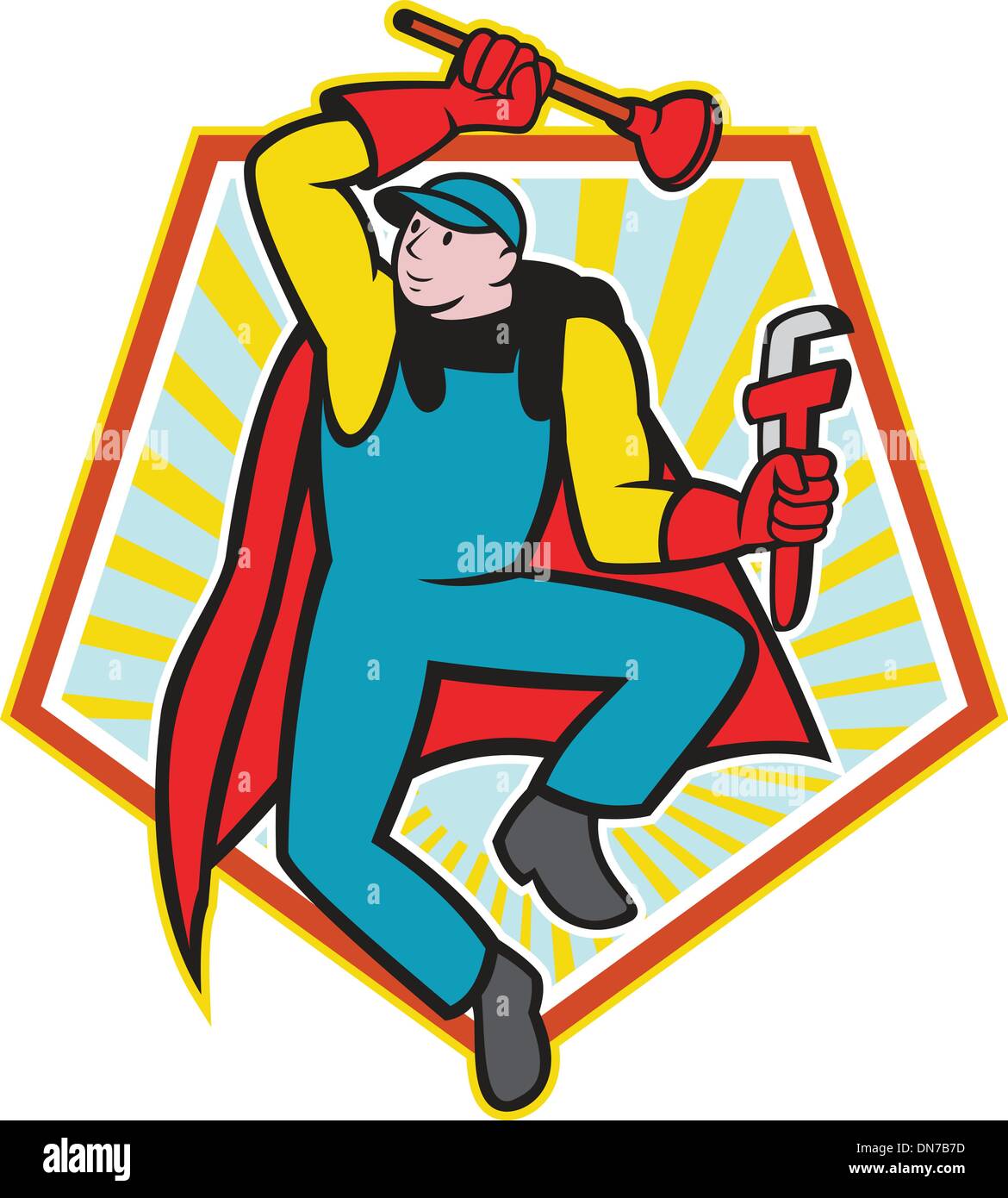 Klempner cartoon Stock-Vektorgrafiken kaufen - Alamy