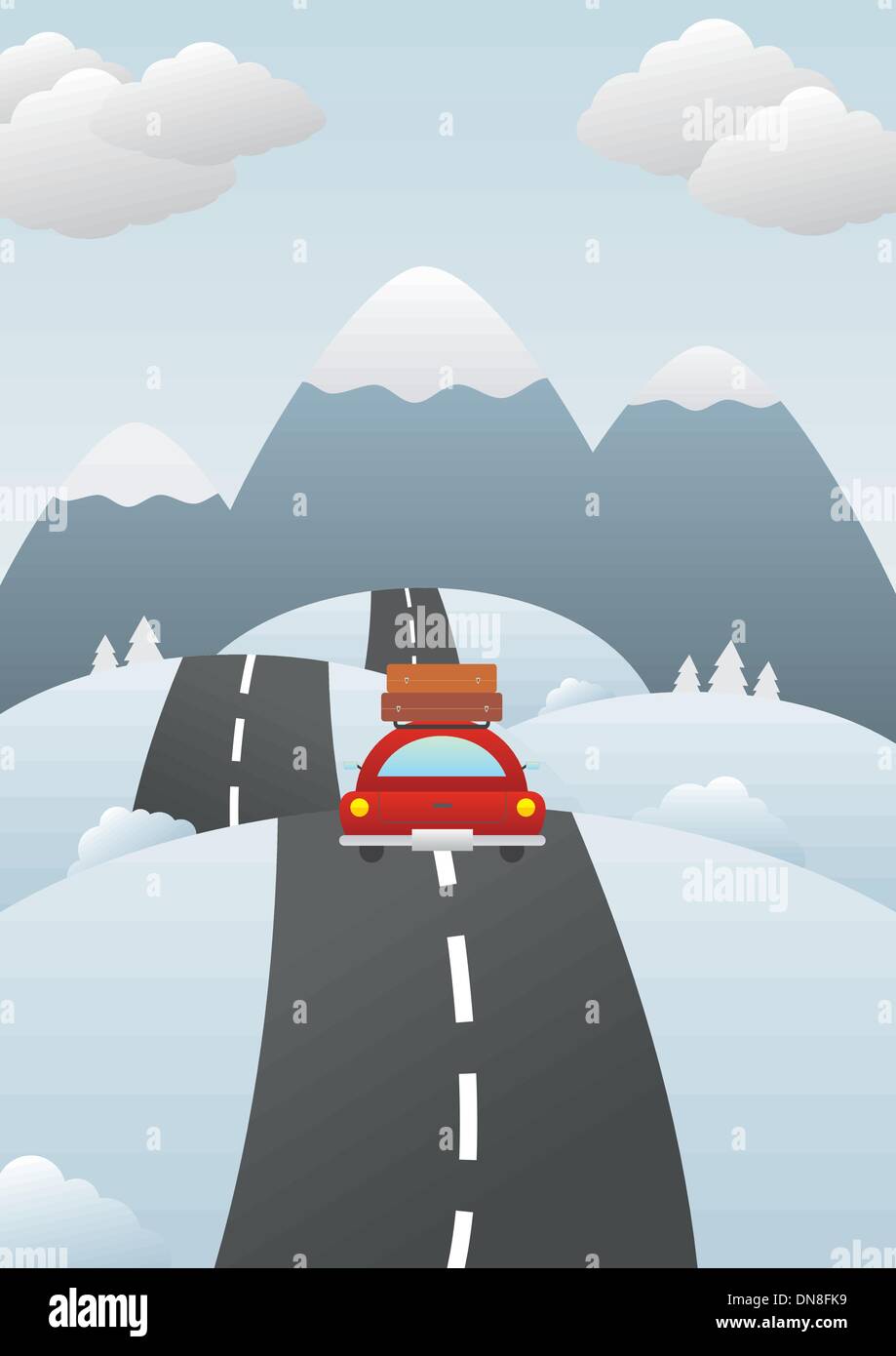 Auto auf natur Stock-Vektorgrafiken kaufen - Alamy