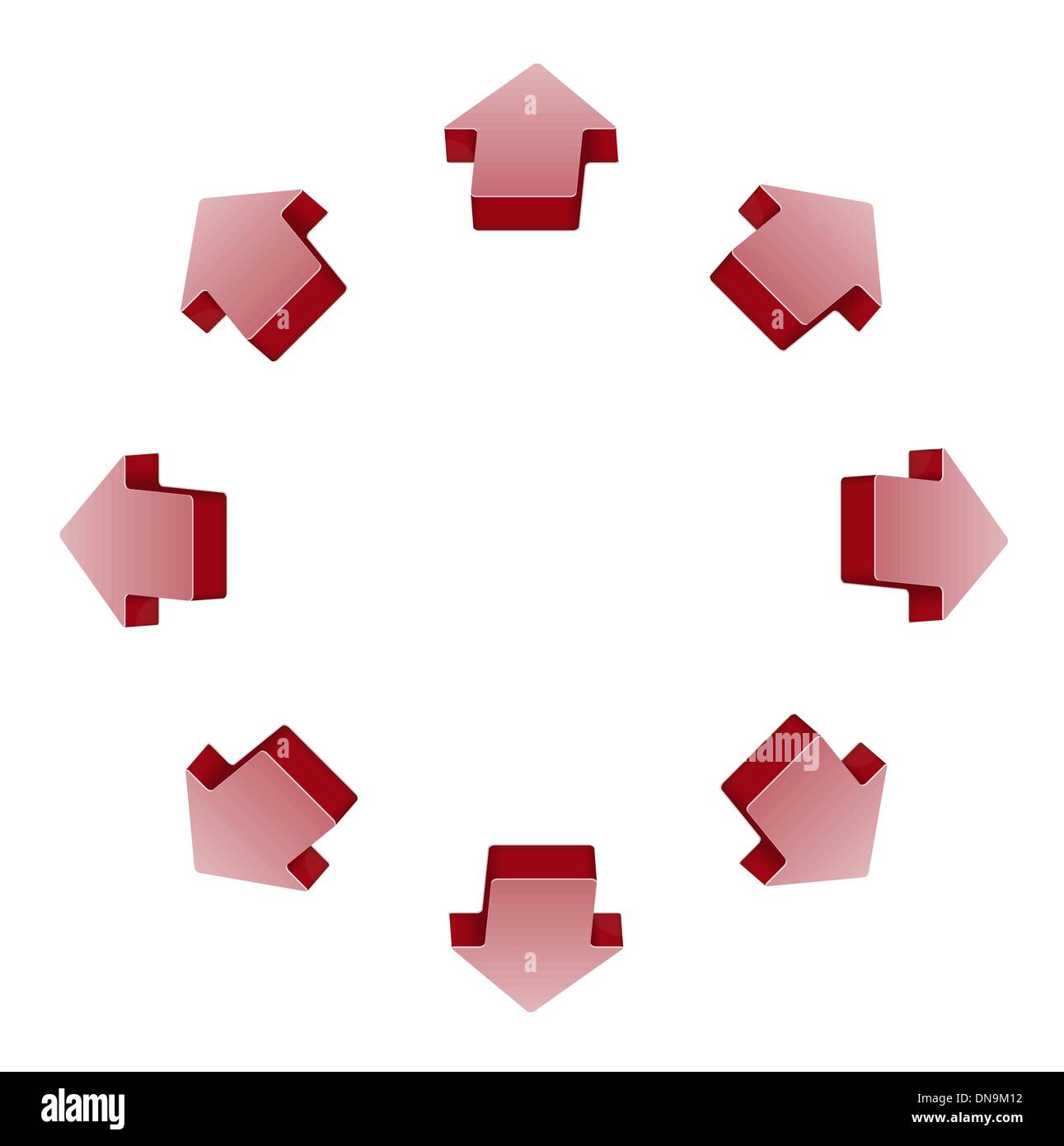 Kreis mit pfeil symbol Ausgeschnittene Stockfotos und -bilder - Alamy