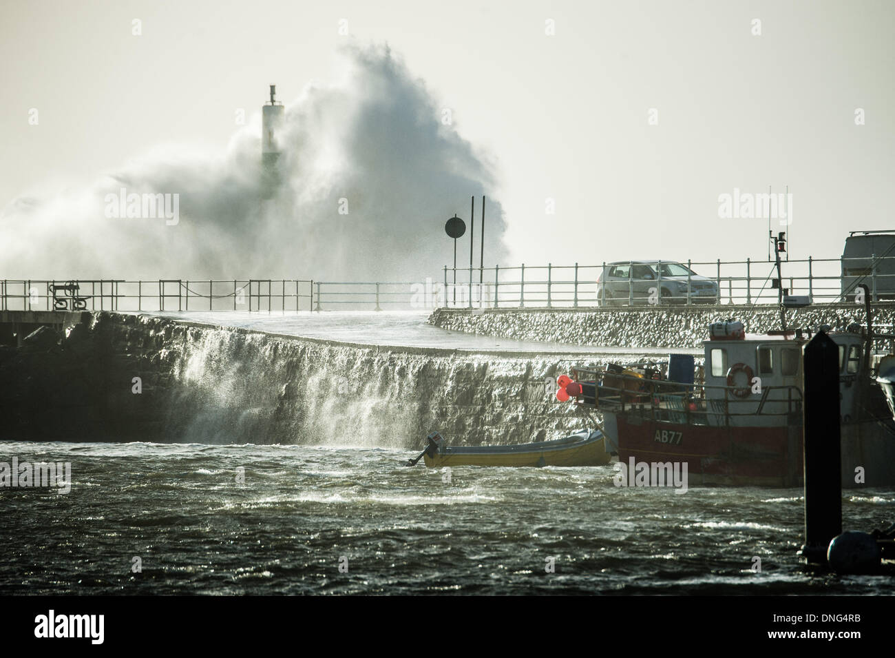 Aberystwyth Wales UK, Freitag, 27. Dezember 2013 ein weiterer großer ...