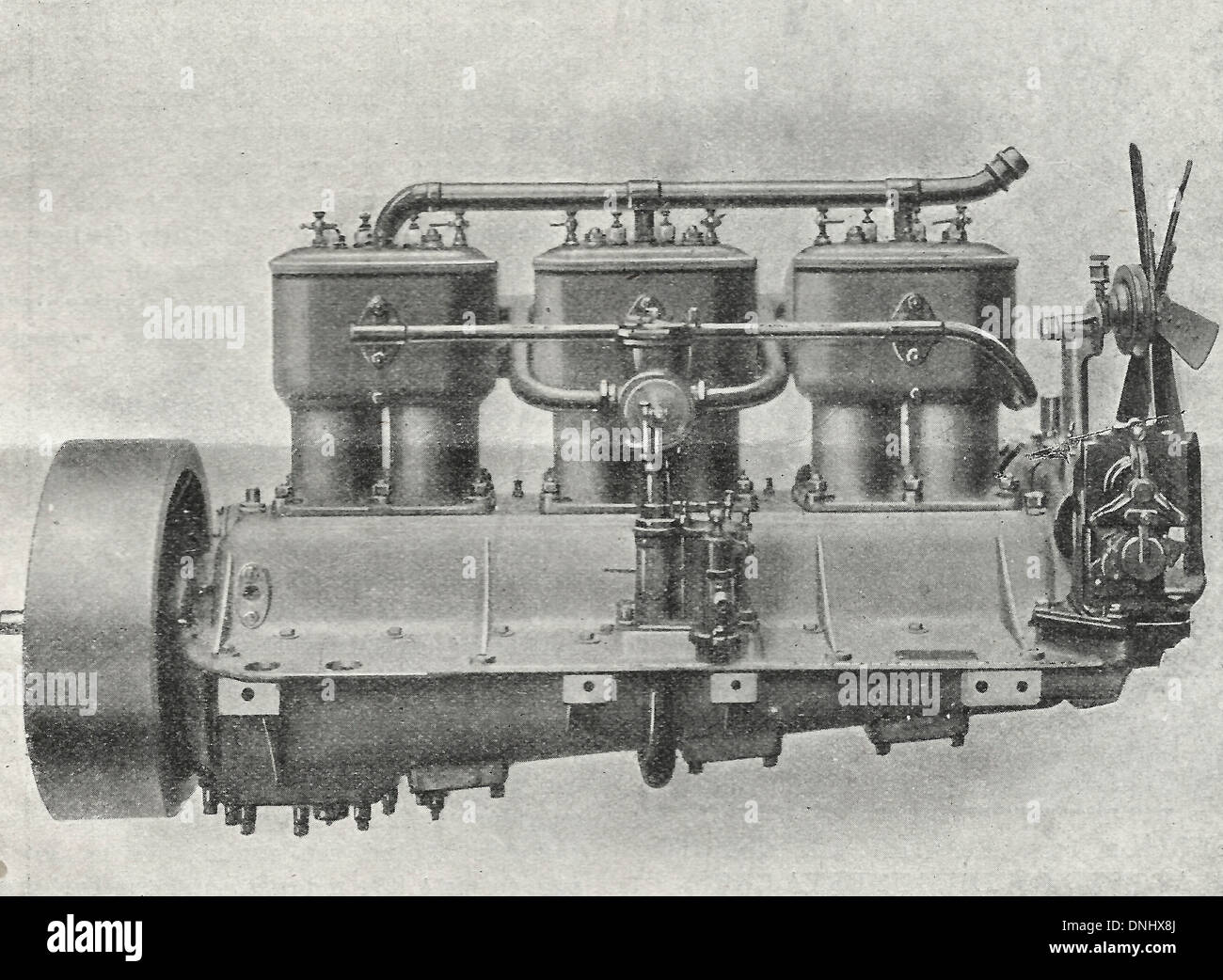 Eine typisch französische 6 Zylinder-Motor, 1909. Delaunay-Belleville ...