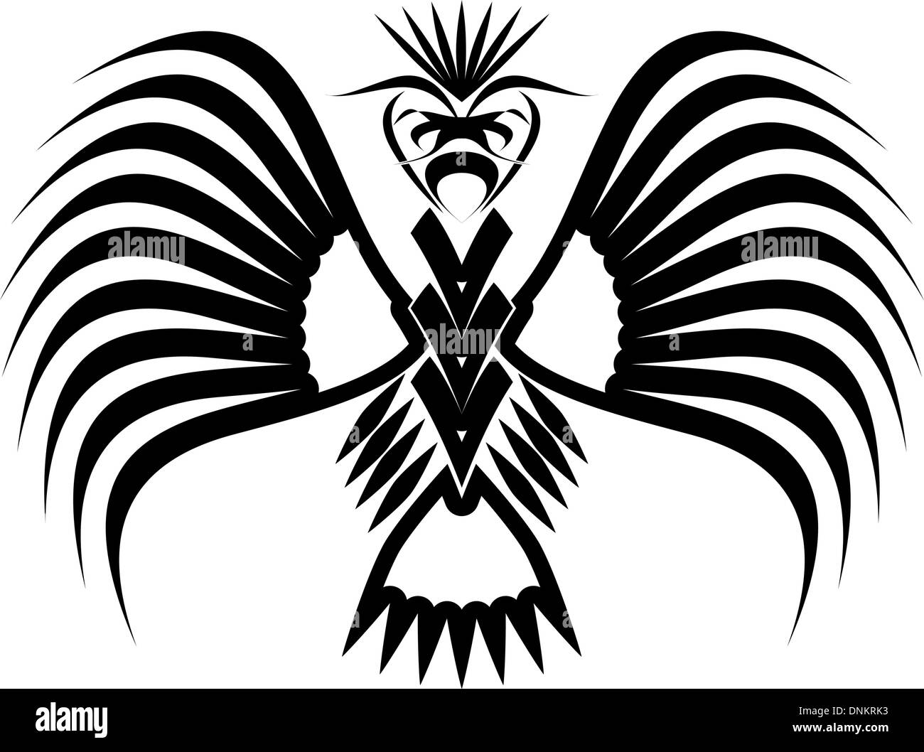Adler-Symbole und Tattoo, Vektor-Illustration Stock-Vektorgrafik - Alamy
