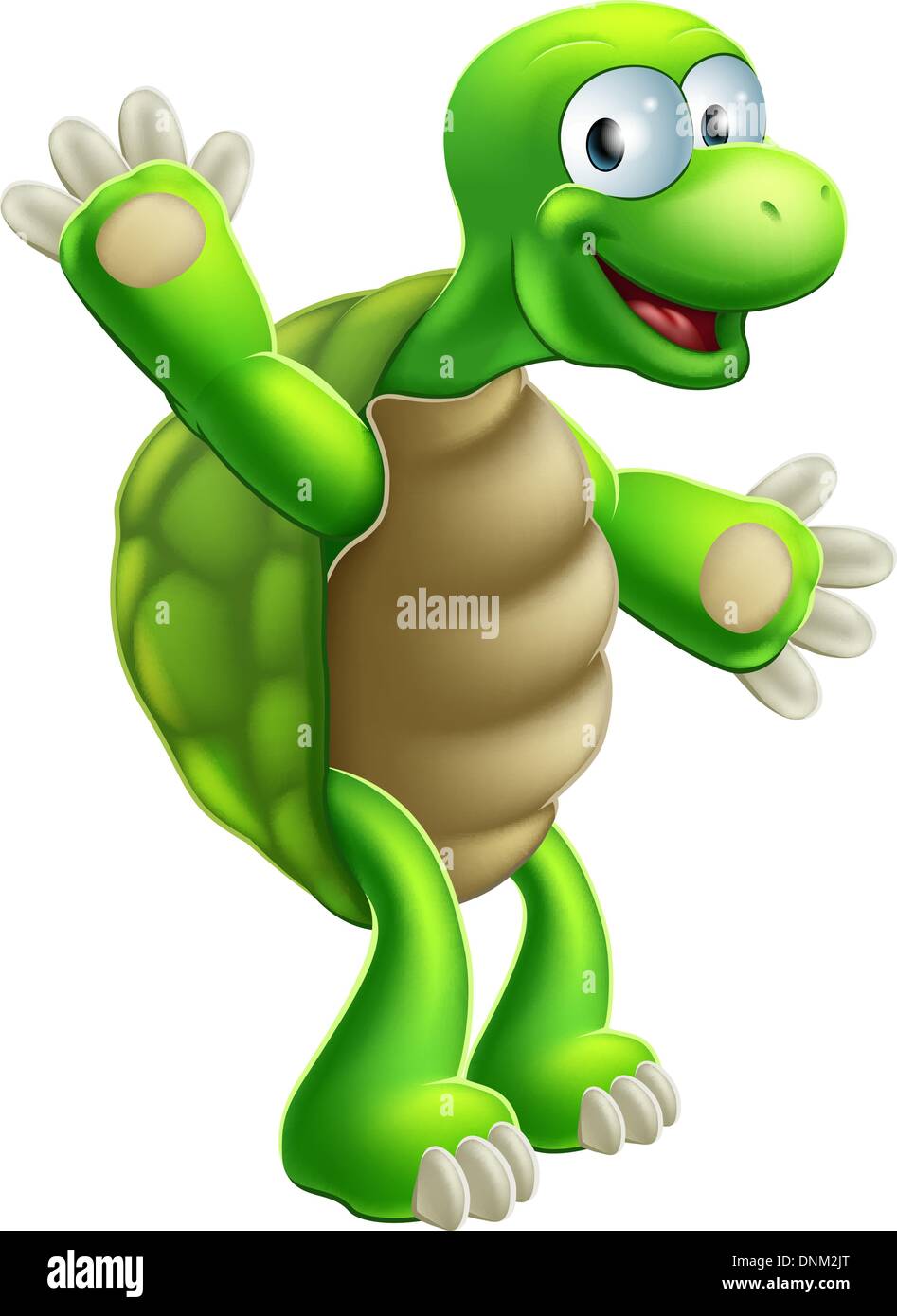 Eine Abbildung eines niedlichen Cartoon Schildkröte oder Schildkröte ...